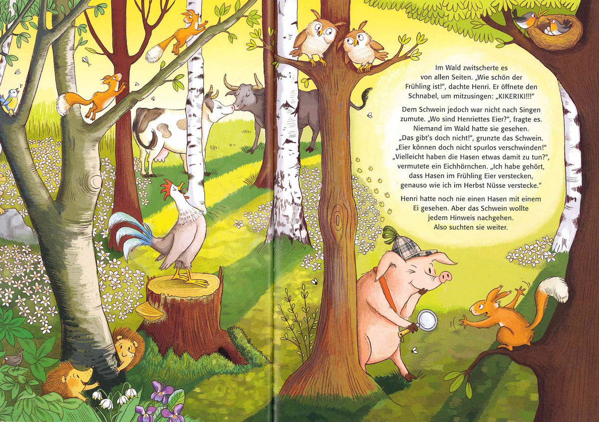 Henri und Henriette - Die Eier sind weg! | Baumspende Buch